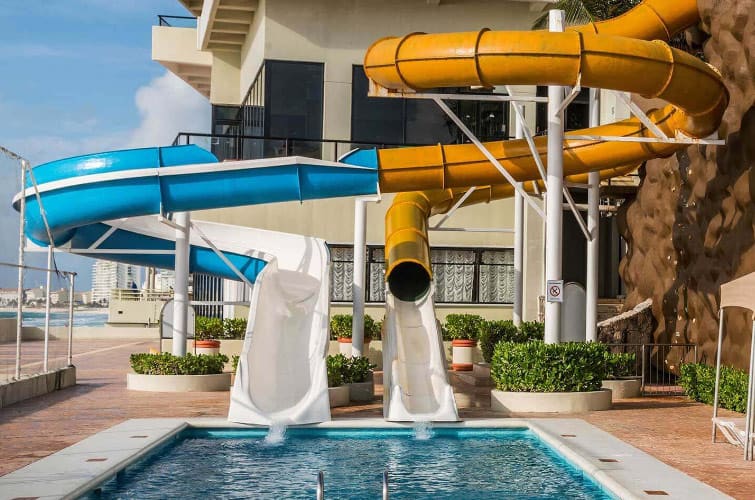 Crown Paradise Club Cancun Water Slides