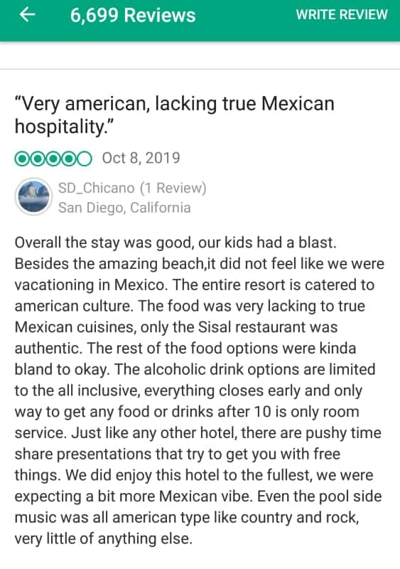 Royal Sands Cancun Customer Review 3