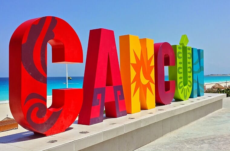 Selfie With The Cancun Sign