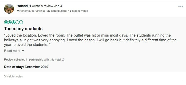 Beach Palace Customer Review