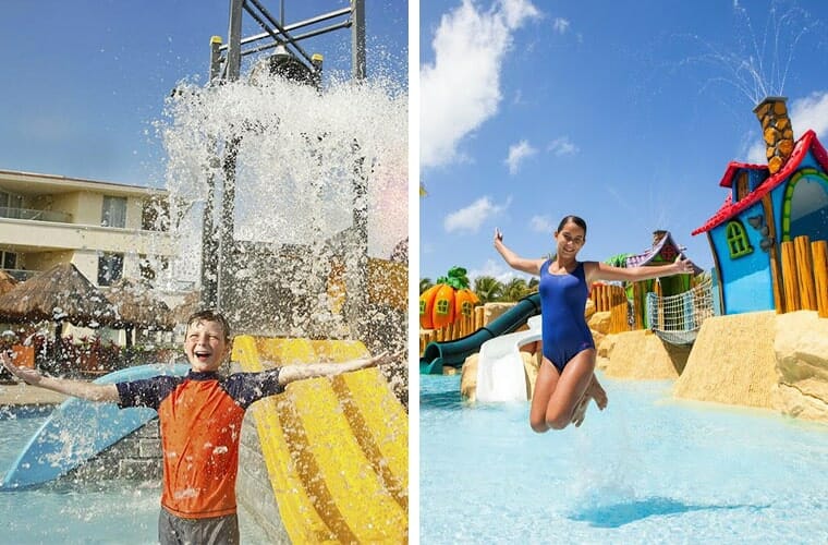 Comparing kid&rsquo;s water park: Moon Palace and Barcelo Maya Palace