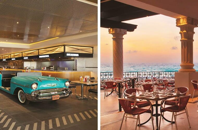 Comparing restaurants: Hyatt Ziva and Hyatt Zilara