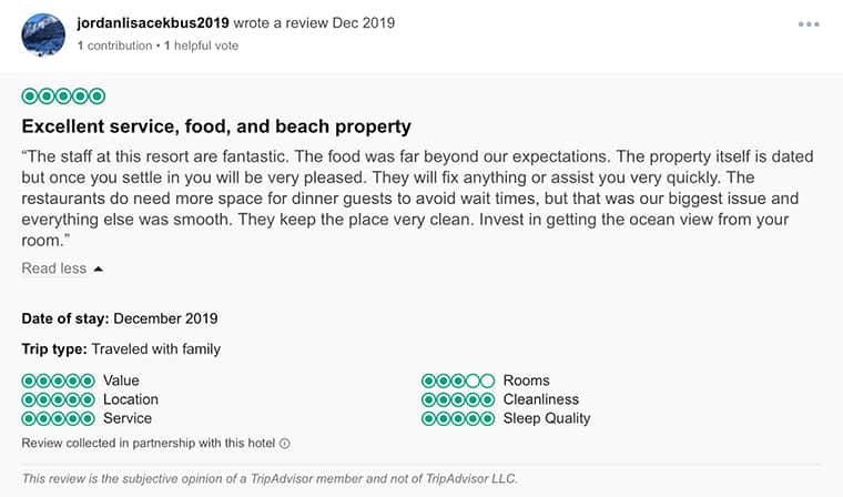 Dreams Sands Cancun Customer Review 2