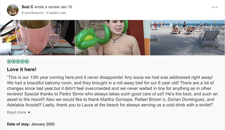 Grand Oasis Palm Customer Review