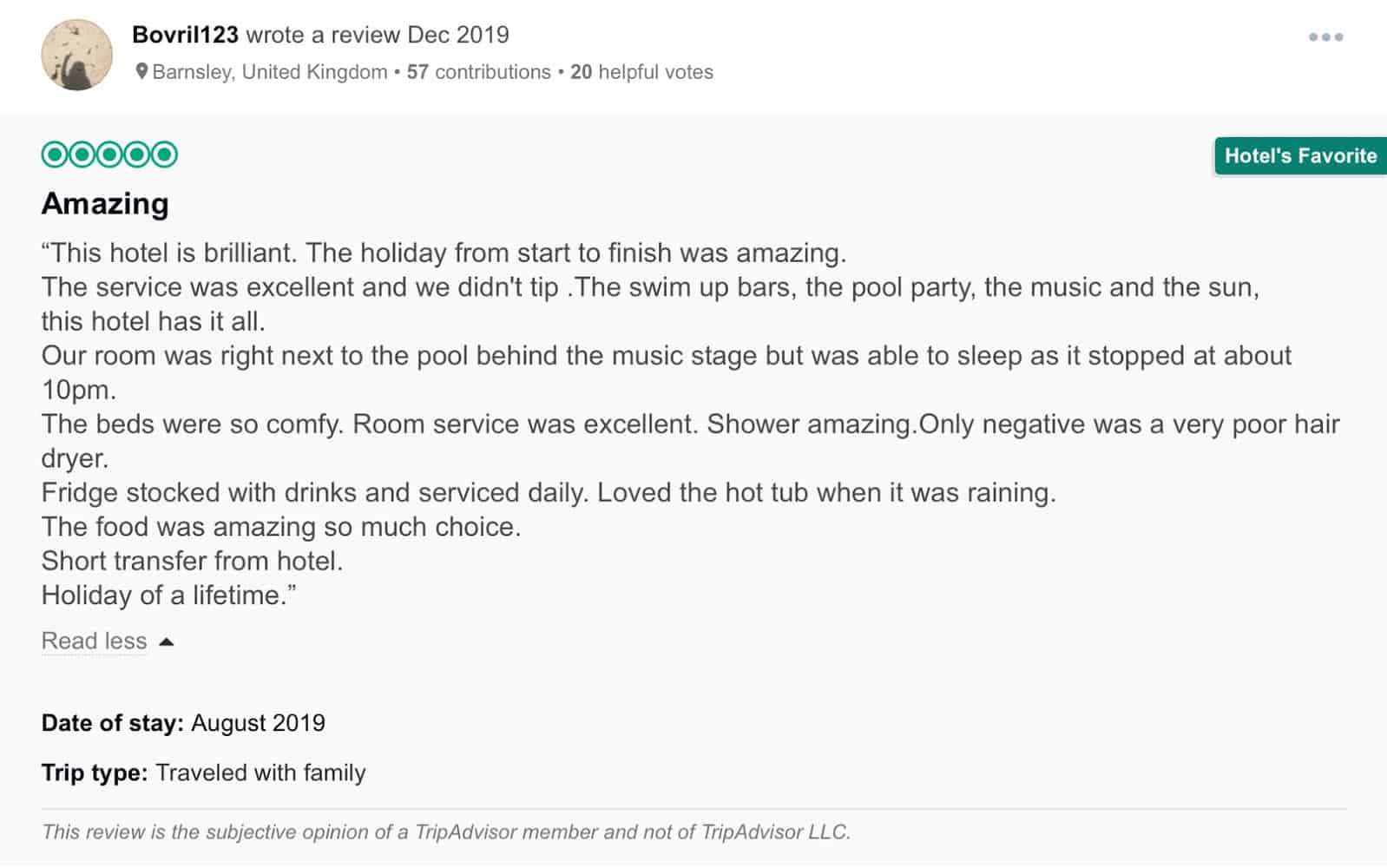 Hard Rock Cancun Customer Review