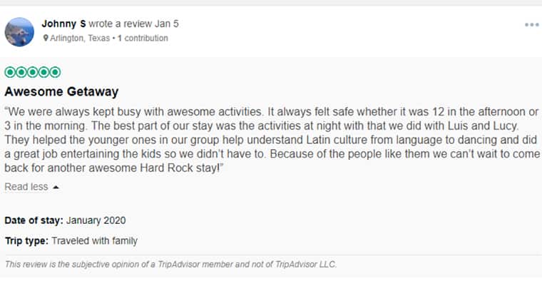 Hard Rock Cancun Customer Review 2