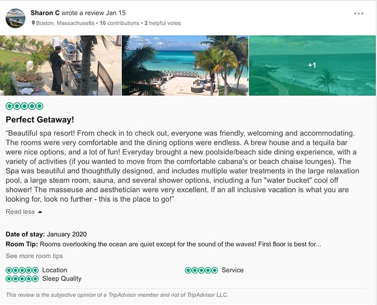 Hyatt Ziva Customer Review 3