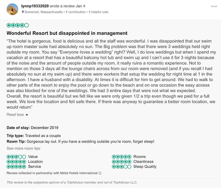 Paradisus Playa Del Carmen Customer Review 2