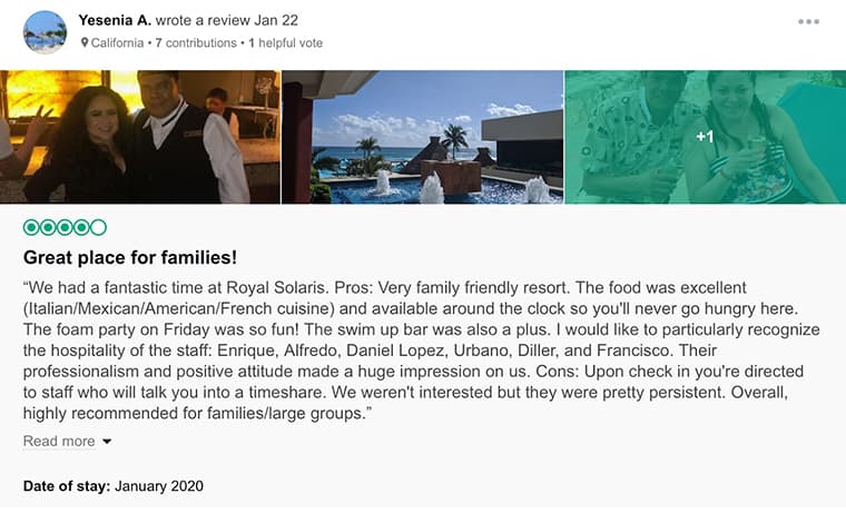 Royal Solaris Customer Review 1