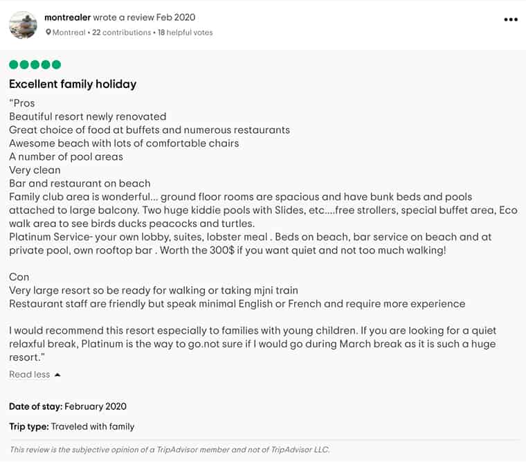 Bavaro Princess Punta Cana Customer Review 2