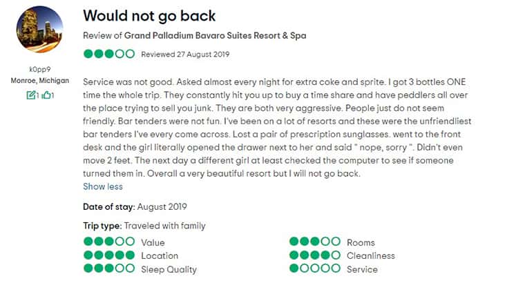 Grand Palladium Bavaro Suites Resort & Spa Customer Review 3