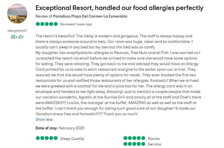 Paradisus Playa Del Carmen La Esmeralda Customer Review 1