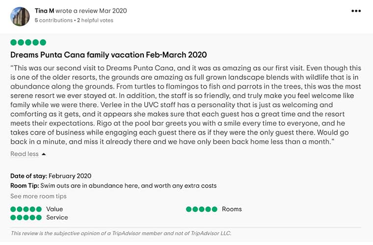 Dreams Punta Cana Customer Review 1
