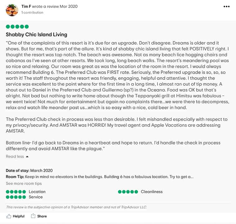 Dreams Punta Cana Customer Review 2