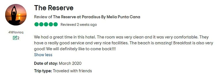 The Reserve At Paradisus Punta Cana Customer Review 1