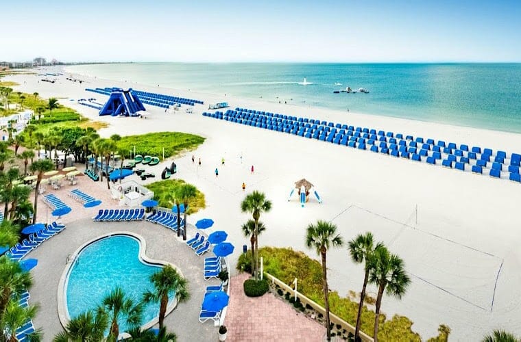 Beach At Tradewinds Grand Island Resort