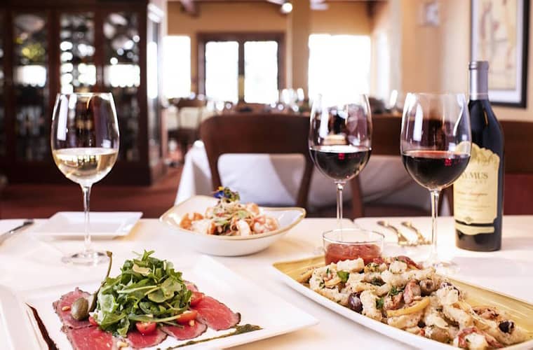 Palm Court Italian Grill Restaurant At Tradewinds Grand Island Resort