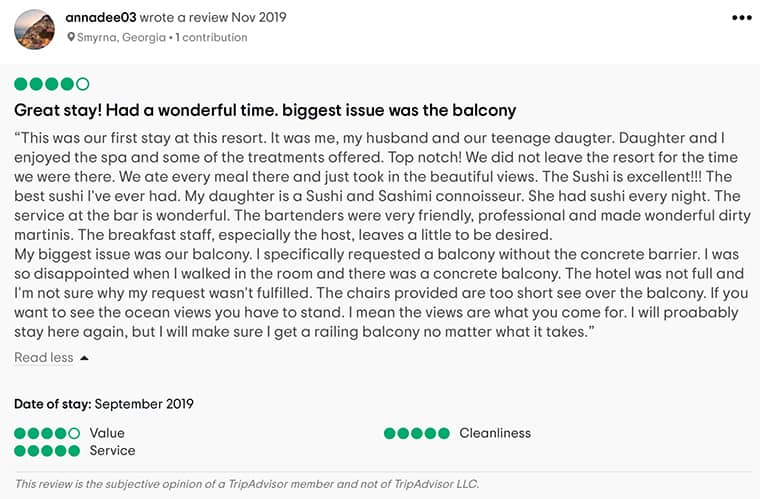 Sandestin Golf And Beach Resort Customer Review 3