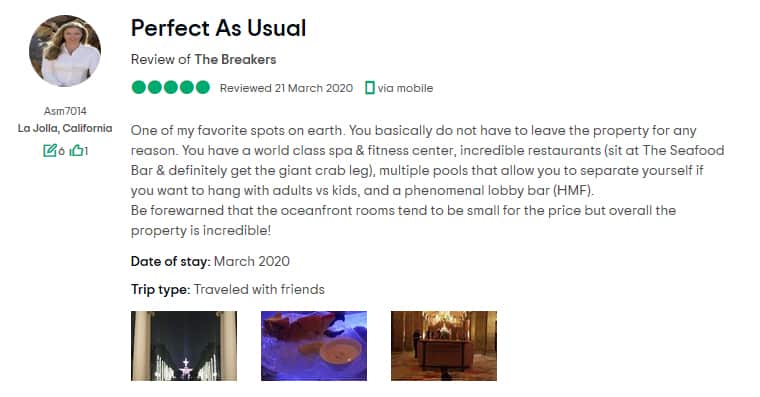 The Breakers Palm Beach Customer Review 2