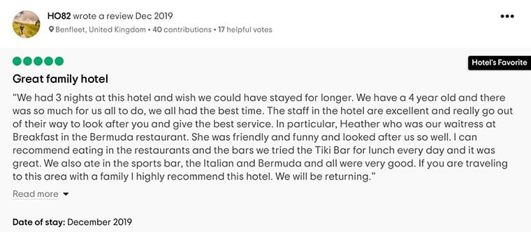 Tradewinds Grand Island Resort Customer Review 1