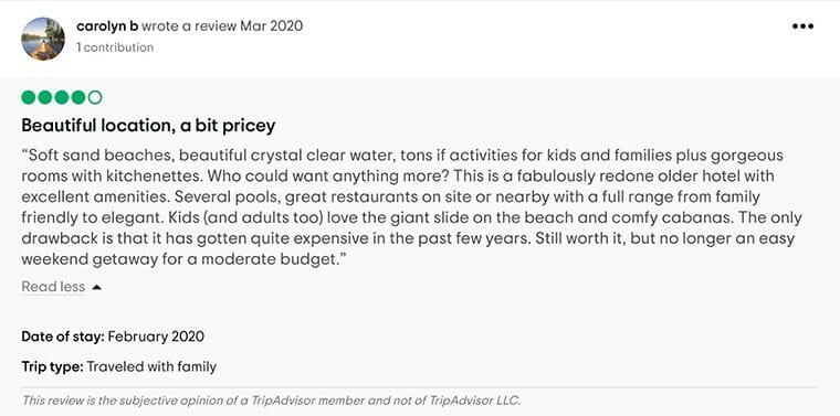 Tradewinds Grand Island Resort Customer Review 3