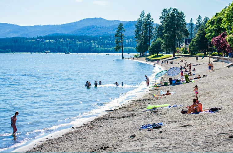 Coeur D&rsquo;alene City Park Beach &mdash; Coeur Dalene
