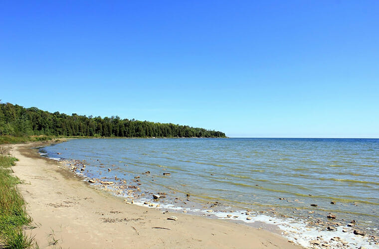 Newport State Park Beach &mdash; Ellison Bay