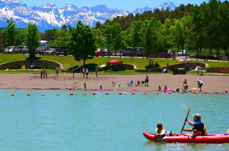 Ridgway State Park Beach &mdash; Ridgway