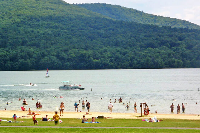 Bald Eagle State Park Beach &mdash; Howard