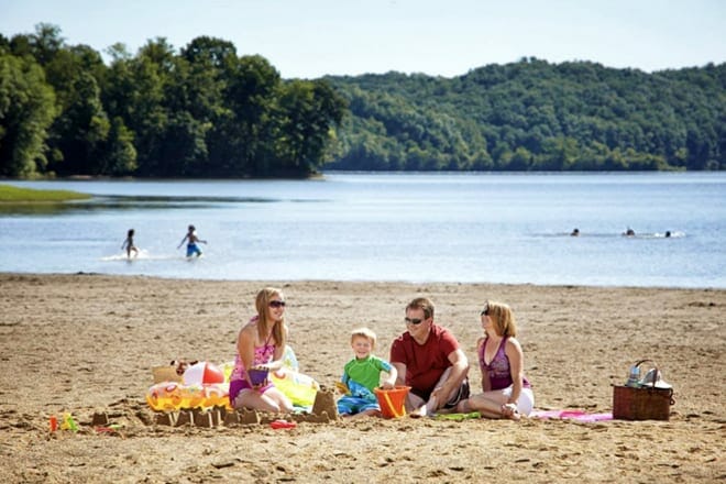 Burr Oak Lake State Park Beach &mdash; Glouster