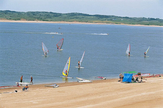 Calamus Reservoir State Recreation Area Beach &mdash; Burwell