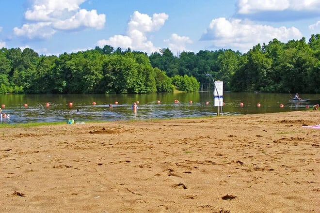 Finger Lakes State Park Beach &mdash; Columbia