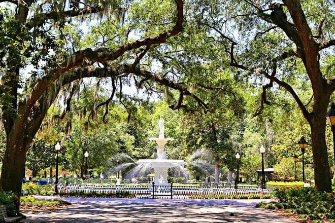 Forsyth Park &mdash; West Gaston Street