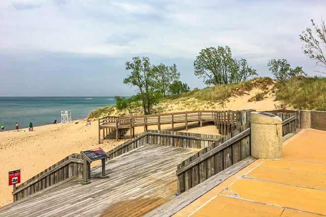 Indiana Dunes West Beach &mdash; Gary
