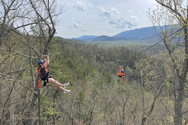 mountaintop zipline