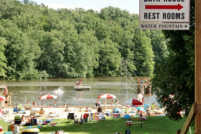 Mt. Gretna Lake And Beach &mdash; Mt. Gretna