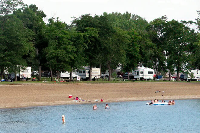 North Point Recreation Area Beach &mdash; Lake Andes