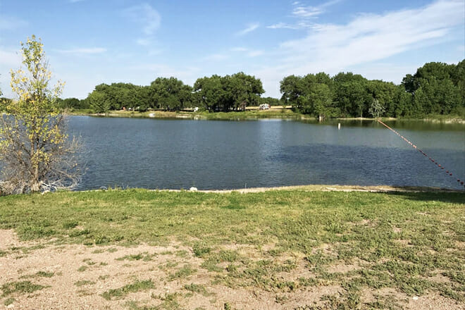 Oliver Reservoir State Recreation Area Beach &mdash; Kimball