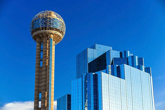 Reunion Tower &mdash; Stemmons Corridor