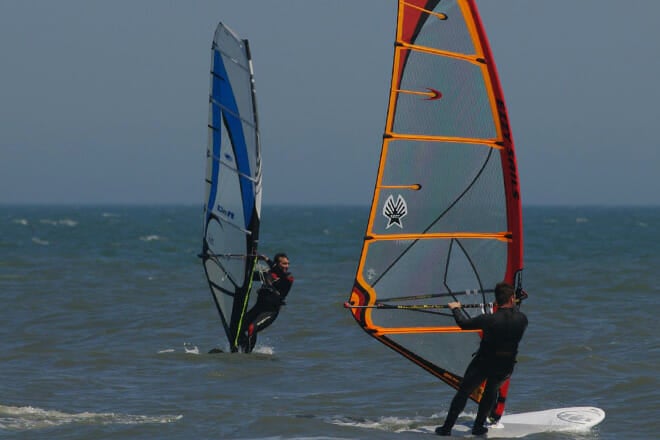 windsurfing lesson on rehoboth bay &mdash; dewey beach
