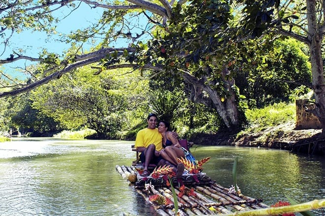 Rafting on the Martha Brae River