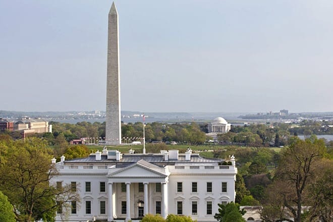 The White House and the Washington Monument