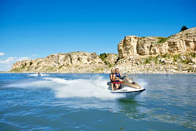 Cedar Bluff State Park Beach &mdash; Kansas