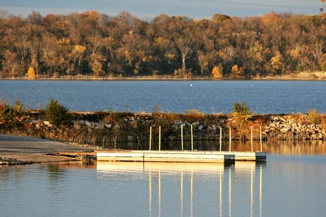 Clinton State Park Beach &mdash; Kansas