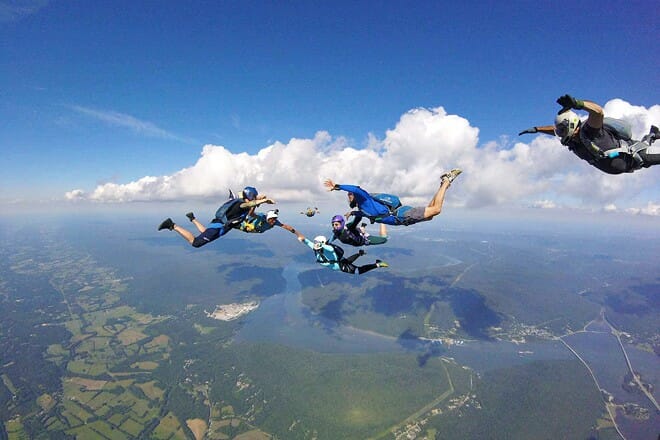 Skydiving