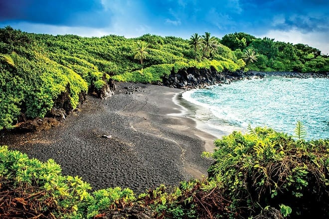 Waiʻānapanapa State Park Beach — Hana