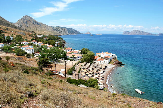 Vlychos Beach &mdash; Hydra Island Greece