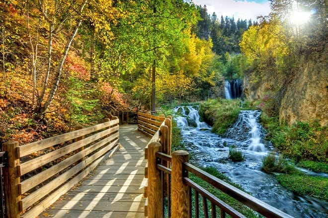 spearfish canyon waterfalls &mdash; savoy