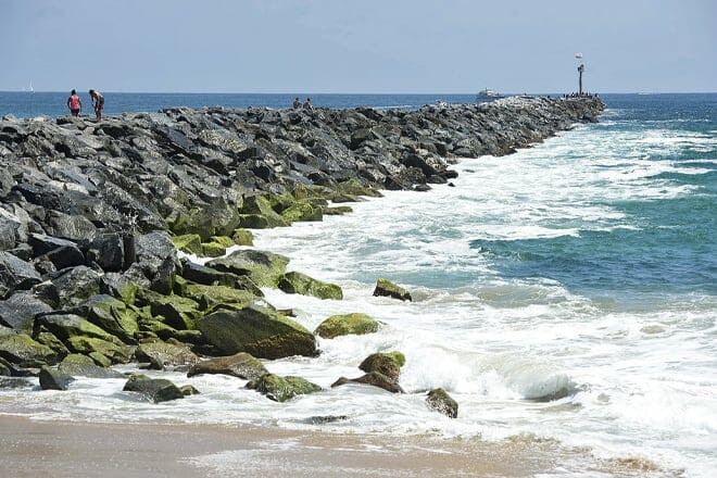 the wedge &mdash; west jetty view beach