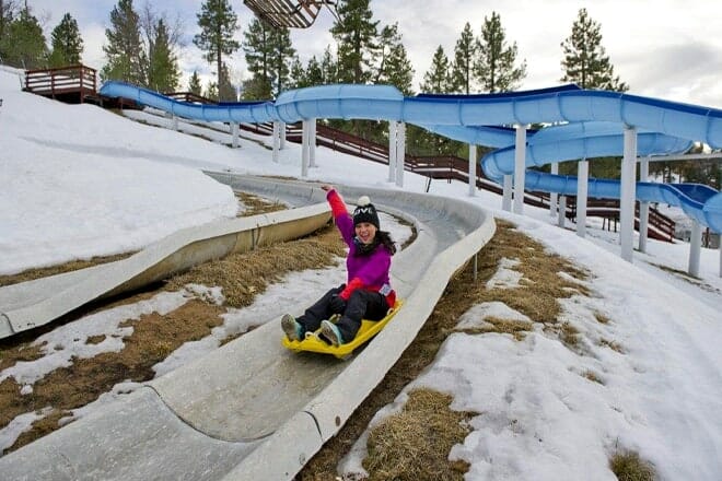 alpine slide at magic mountain